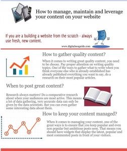 How To Manage and Maintain Your Content On Your Website | Digital Seo Guide